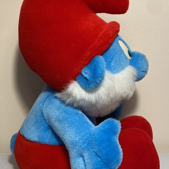 Toys | Peyo Smurfs Vintage Papa Smurf 11 Plush Stuffed Toy Red Hat Pants 1979 7s Toys | Poshmark